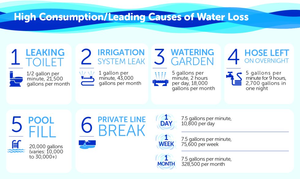 High Consumption and Leading Causes of Water Loss |High Consumption and ...
